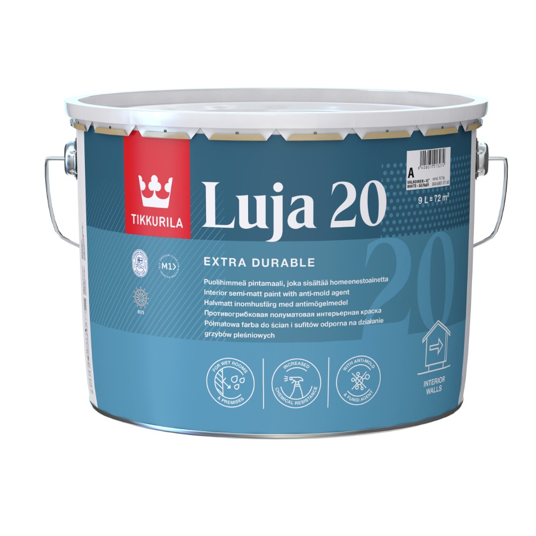 Краска Tikkurila арт LUJA 20 A 9 купить на сайте Обойкин